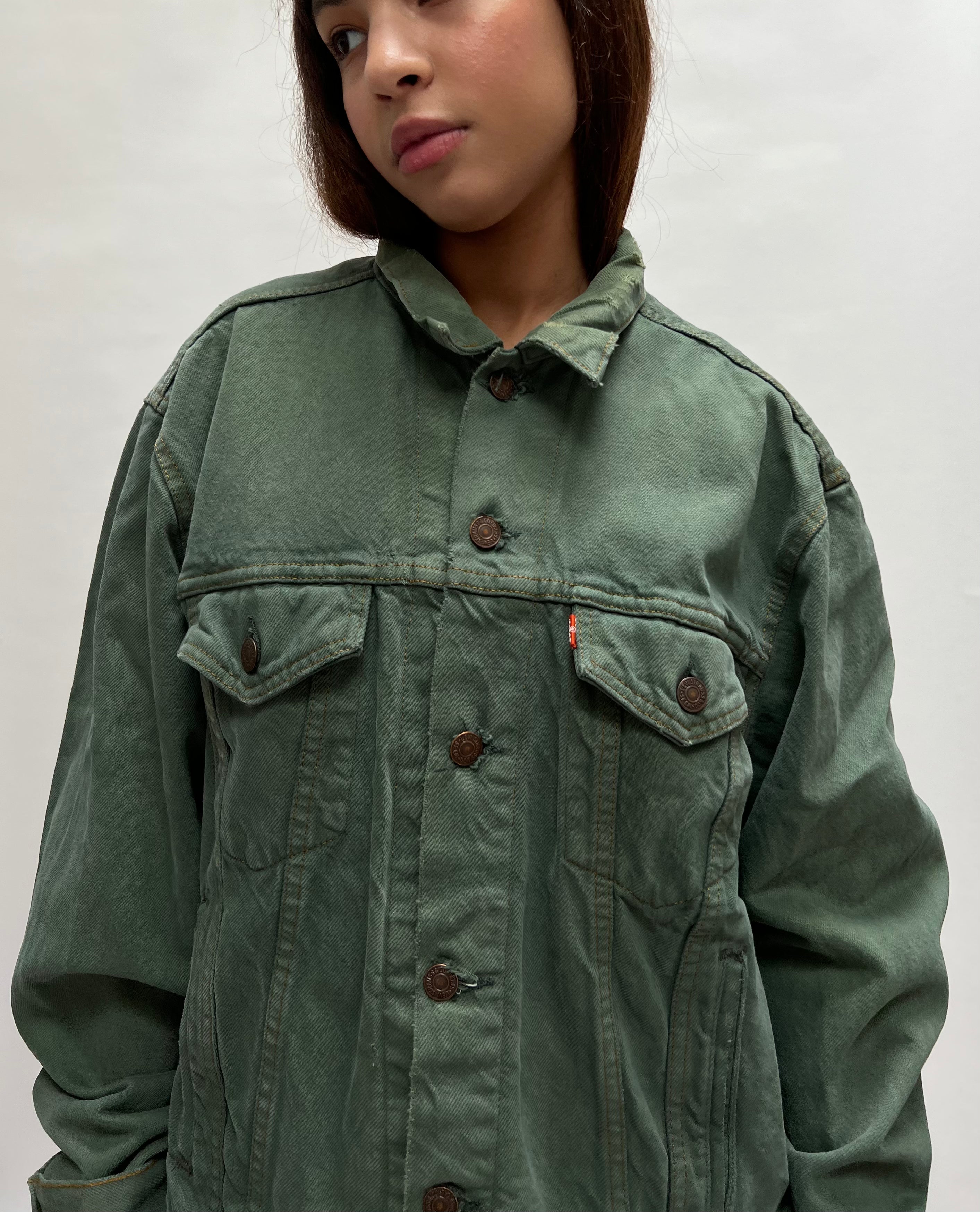 levis green denim jacket – Litttlesister